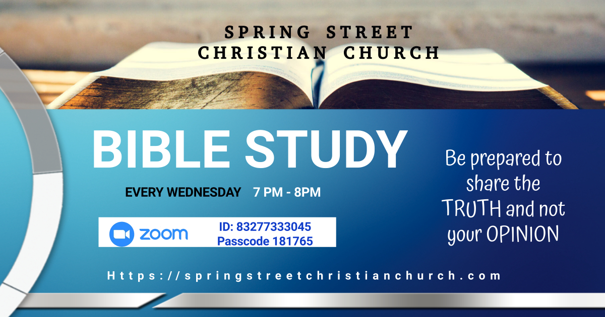 WELCOME TO OUR WORSHIP SERVICE – Spring Street Christian Church